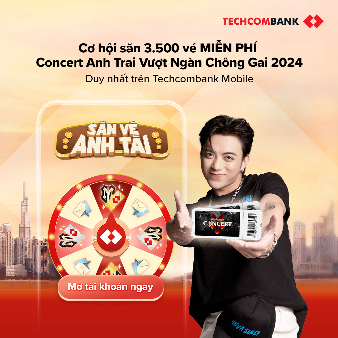 Sức hút của Techcombank trước thềm concert Anh Trai Vượt Ngàn Chông Gai ...